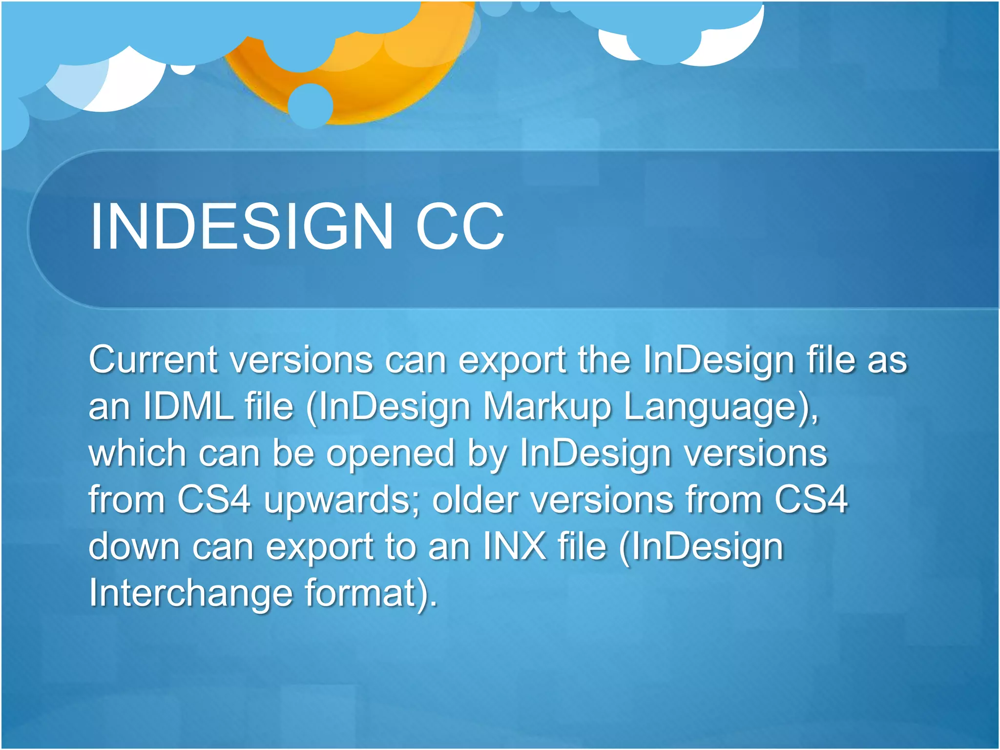 adobe indesign | PPTX