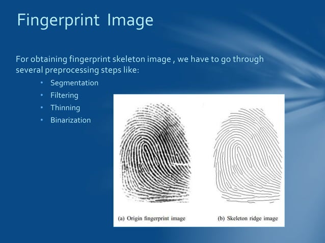 Fingerprint Matching Using Ridge Count Ppt