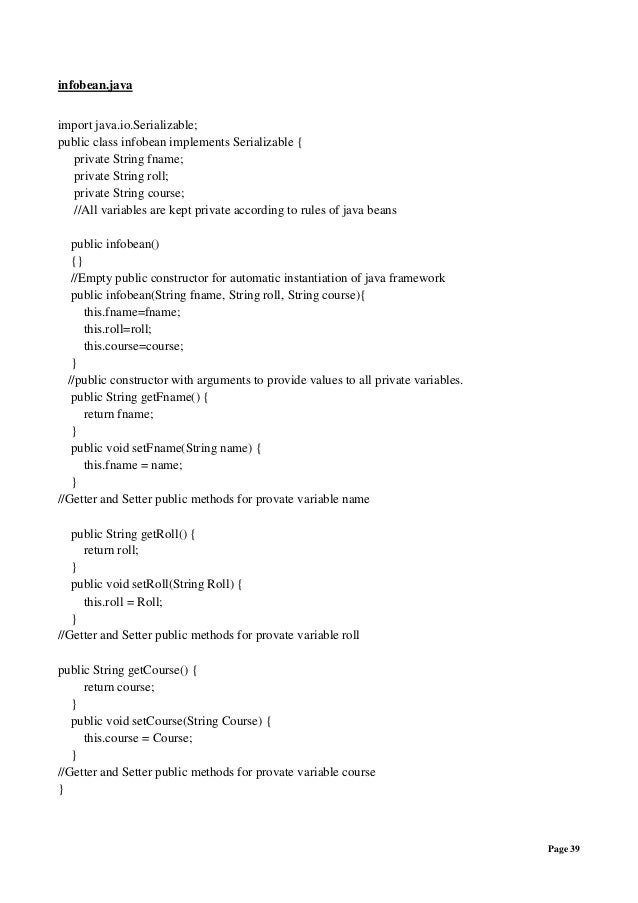 Advance Java Practical file | PDF