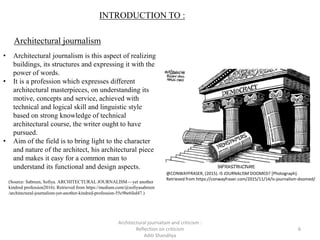 Architectural Journalism, Research Writing, and Paper Review in ...
