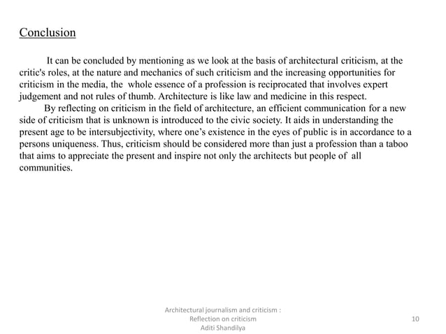 Architectural Journalism, Research Writing, and Paper Review in ...