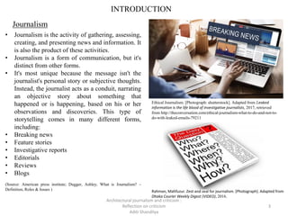 Architectural Journalism, Research Writing, and Paper Review in ...