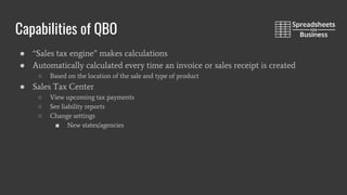 Qbo sales tax setup | PPT
