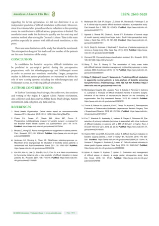 American Journal of Anesthesia & Clinical Research | PDF