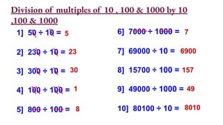Math class 4 division-_ppt | PDF