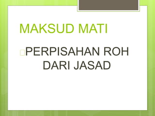 Ajal menanti | PPT
