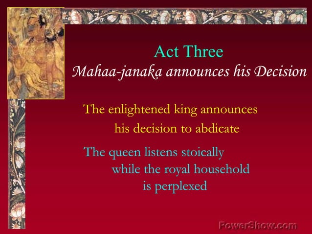 Ajanta Paintings- Appreciation of Mahajanaka Jataka Composition | PPSX ...