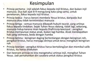 Ajaran isa almasih, injil | PPTX