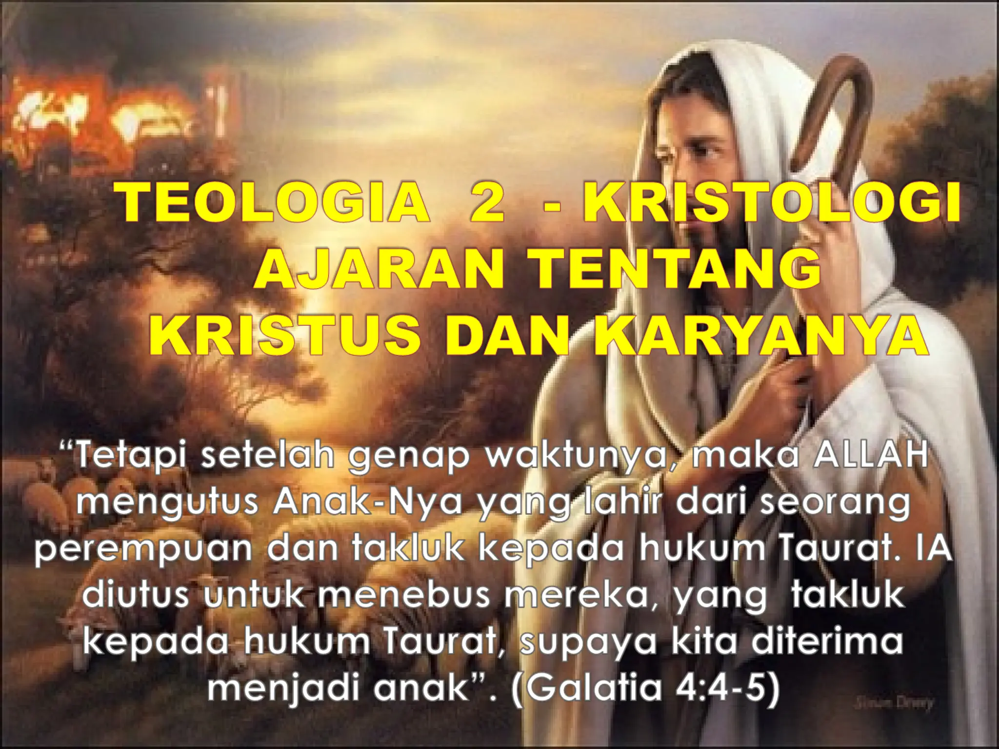 Ajaran Kristus Yesus dan Karya-karya-Nya.ppt