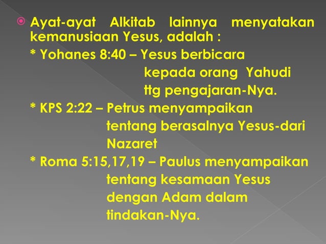 Ajaran Kristus Yesus dan Karya-karya-Nya.ppt