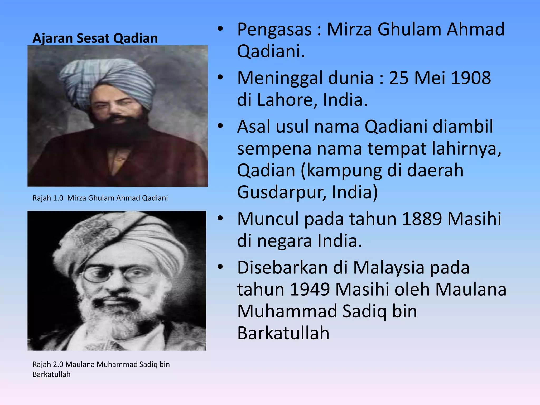 Fahaman Ajaran Sesat Qadiani | PPTX