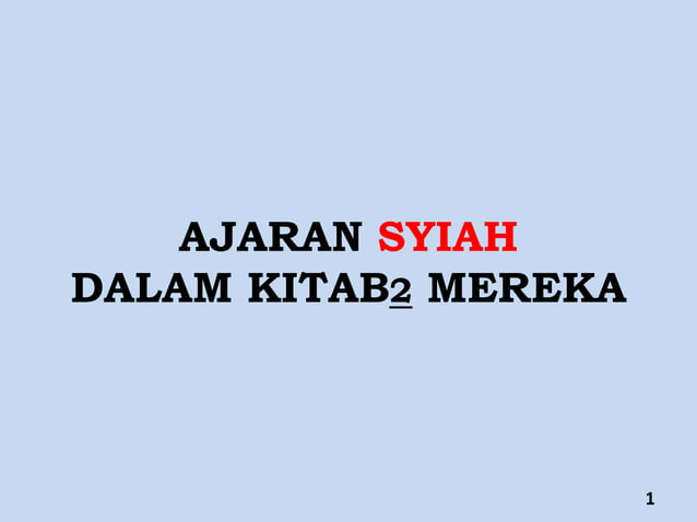 Ajaran syiah | PPT