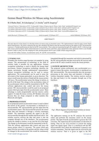 Gesture Based Wireless Air Mouse using Accelerometer | PDF