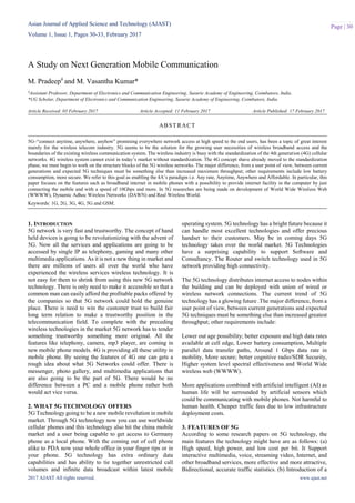 A Study on Next Generation Mobile Communication | PDF