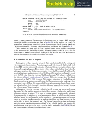 A Java-Based System For Building Animated Presentations Over The Web | PDF