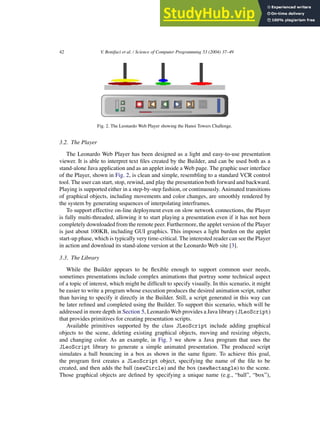 A Java-Based System For Building Animated Presentations Over The Web | PDF
