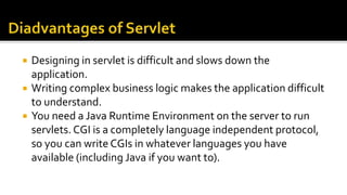 JSP overview | PPTX | Web Development | Internet