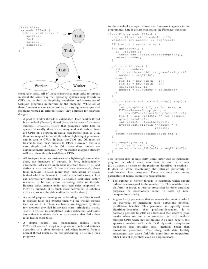 A Java Forkjoin Framework 