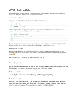 A JavaScript Master Class - From the Wows to the WTFs | PDF