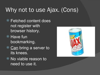 Ajax Presentation | PPT | Web Development | Internet
