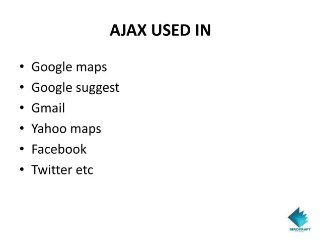Understanding Javascript AJAX - Imrokraft | PPT