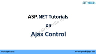 Ajax control asp.net