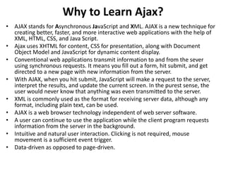 AJAX.pptx | Web Design and HTML | Internet