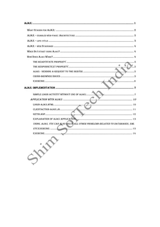 Ajax learning tutorial | PDF
