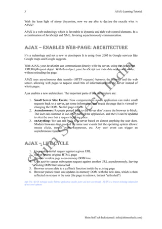 Ajax learning tutorial | PDF