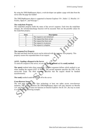 Ajax learning tutorial | PDF