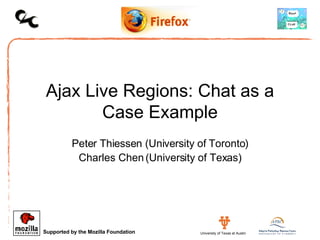 Ajax Live Regions: Chat as a Test Case | PPT | Web Development | Internet