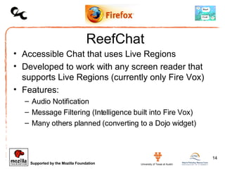 Ajax Live Regions: Chat as a Test Case | PPT | Web Development | Internet