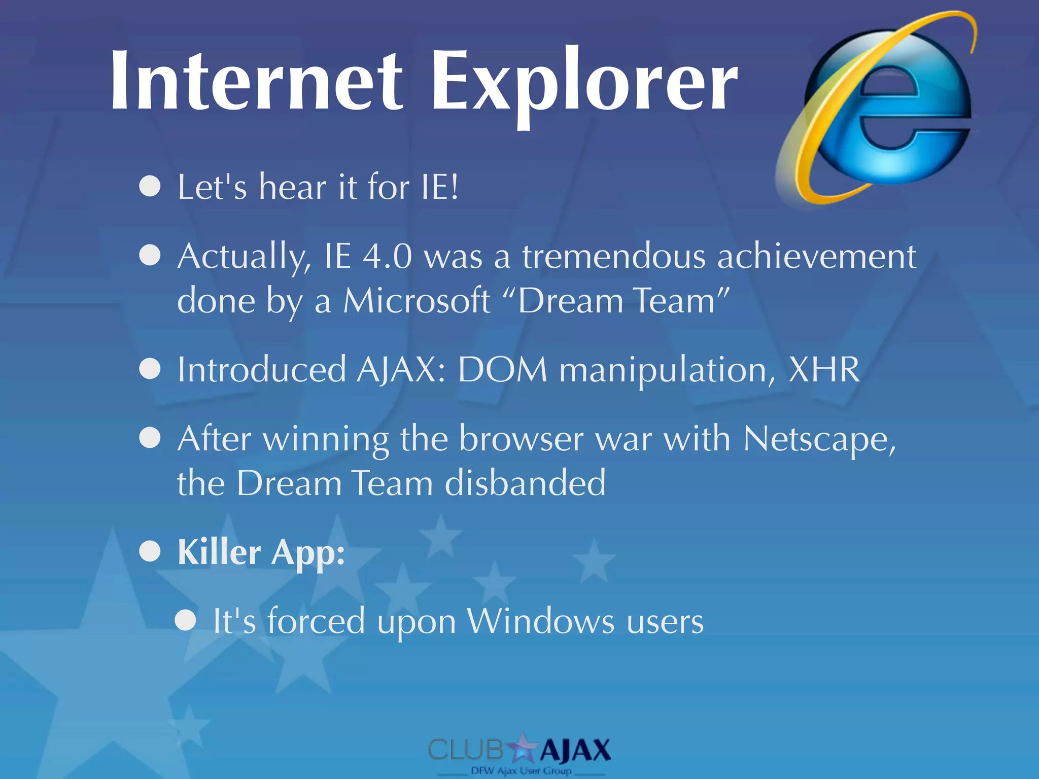 ClubAJAX Basics - Server Communication | KEY | Browsers | Computer Software and Applications