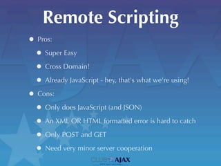 ClubAJAX Basics - Server Communication | KEY | Browsers | Computer Software and Applications