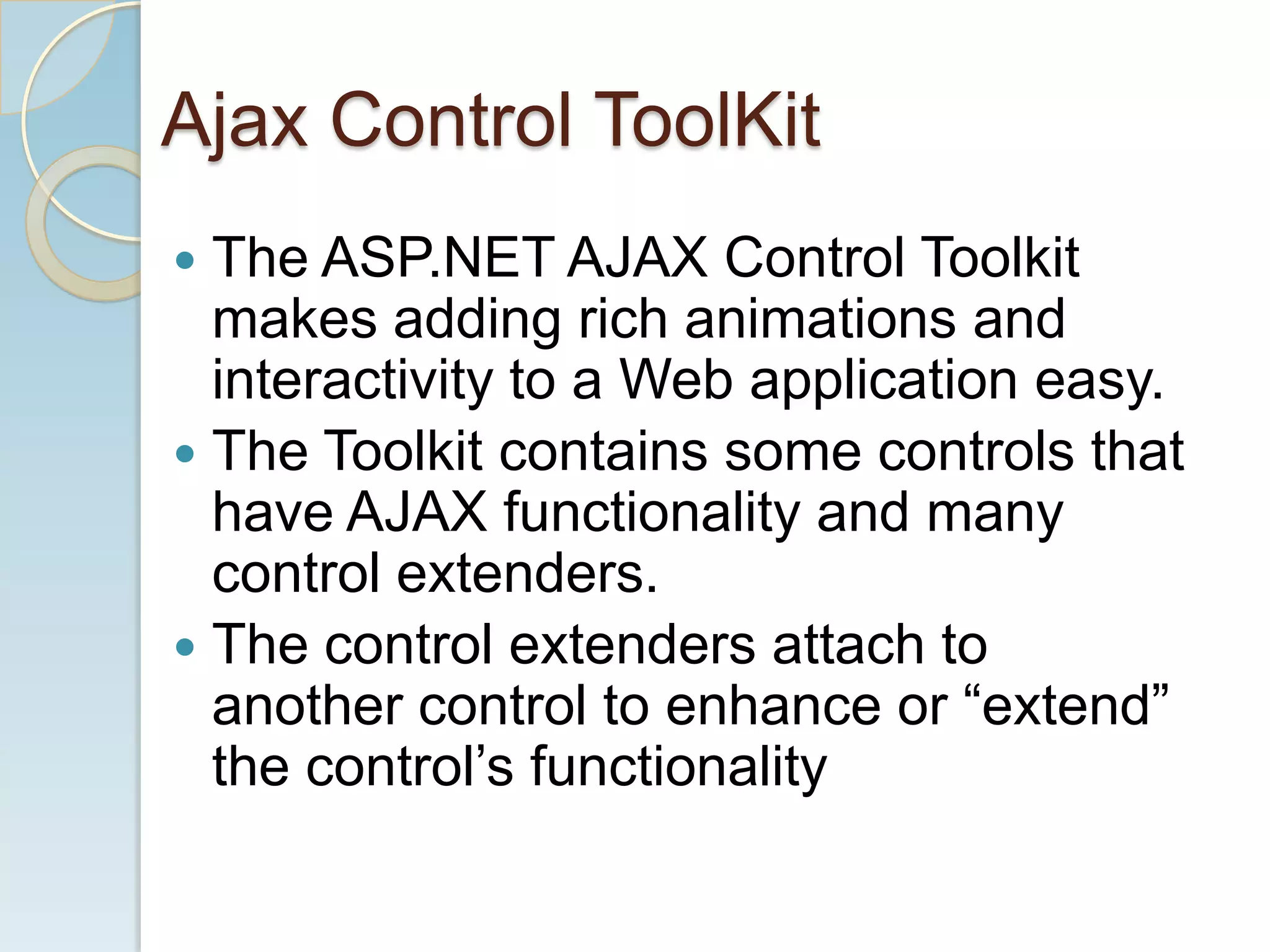 Ajax control tool kit | PPT