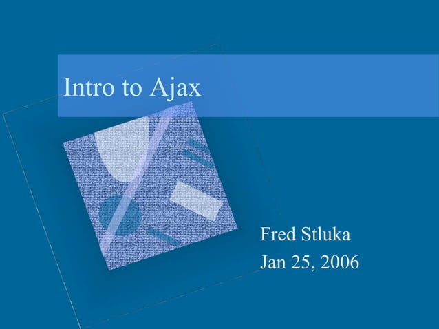 Simple introduction to AJAX and how to useppt | PPT | Web Design and HTML | Internet