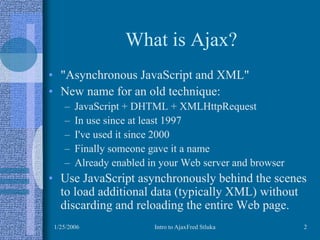 Simple introduction to AJAX and how to useppt | PPT | Web Design and HTML | Internet