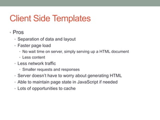 AJAX, JSON, and Client-Side Templates | PPTX