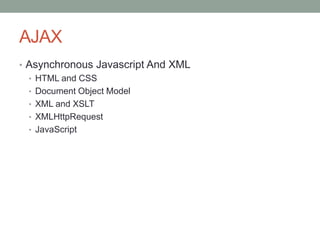 AJAX, JSON, and Client-Side Templates | PPTX