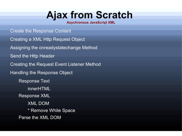 Ajax presentation | PPT