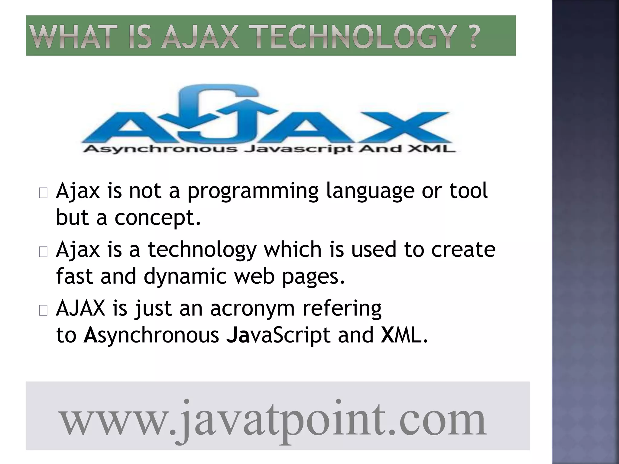 What is Ajax technology? | PPTX