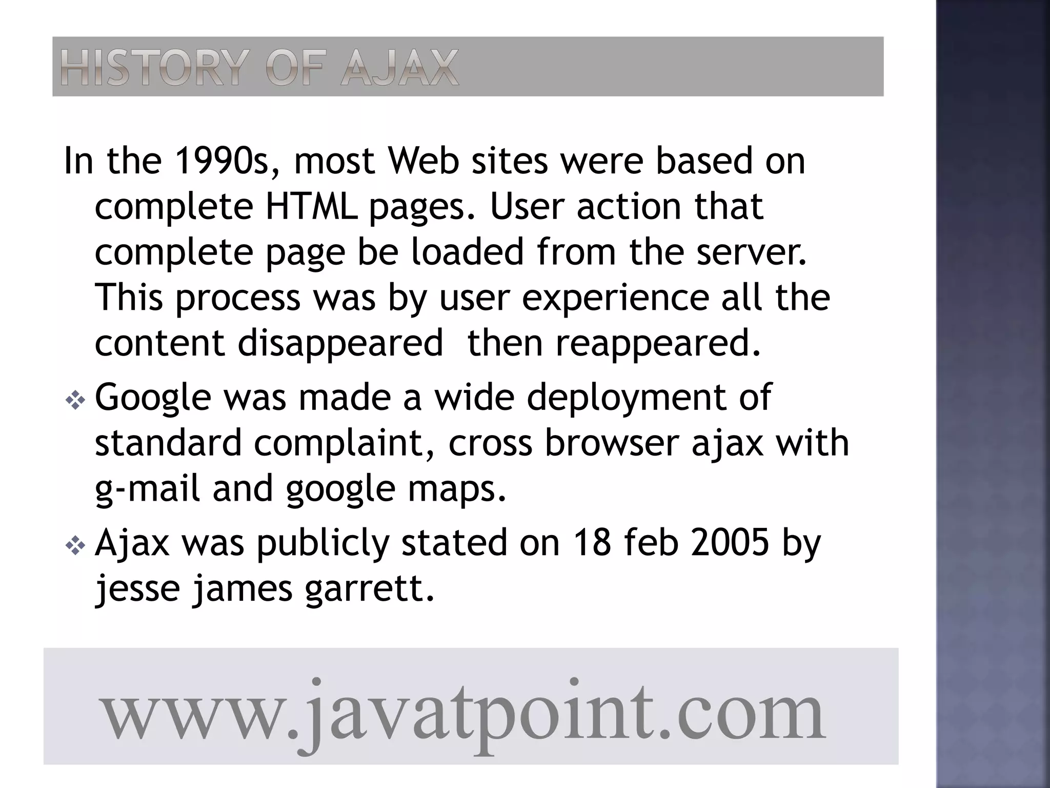 What is Ajax technology? | PPTX