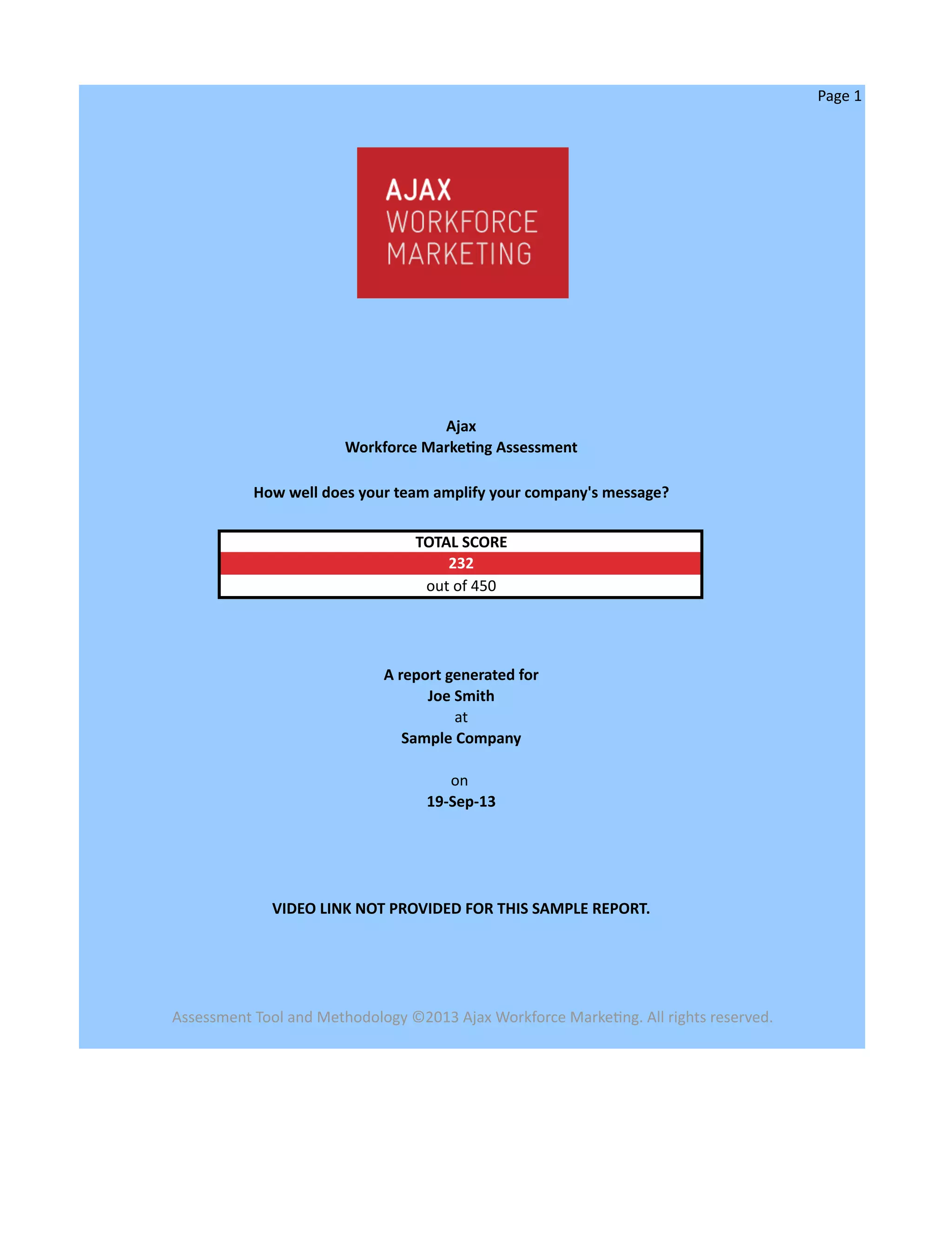Sample Lite Assessment | PDF