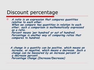 comparing quantities class 8 | PPT