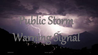 Public Storm Warning Signals | PPTX