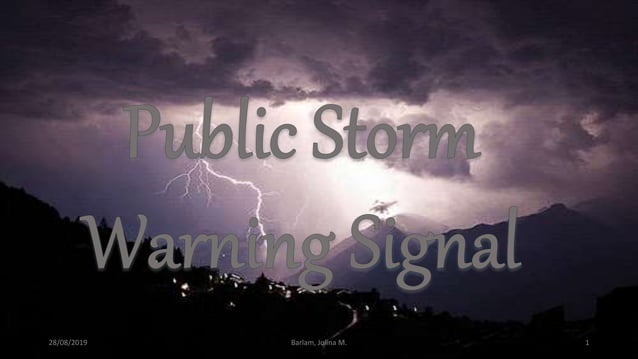 Public Storm Warning Signals | PPTX