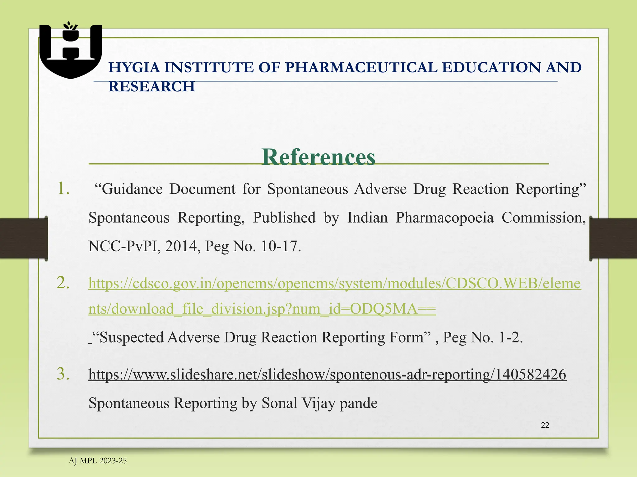 Spontaneous ADR reporting system and reporting to regulatory ...