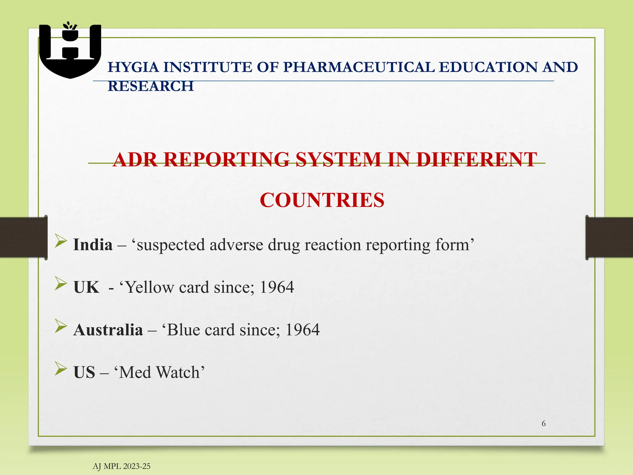 Spontaneous ADR reporting system and reporting to regulatory ...