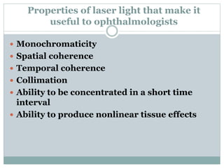Lasers in ophthalmology | PPTX