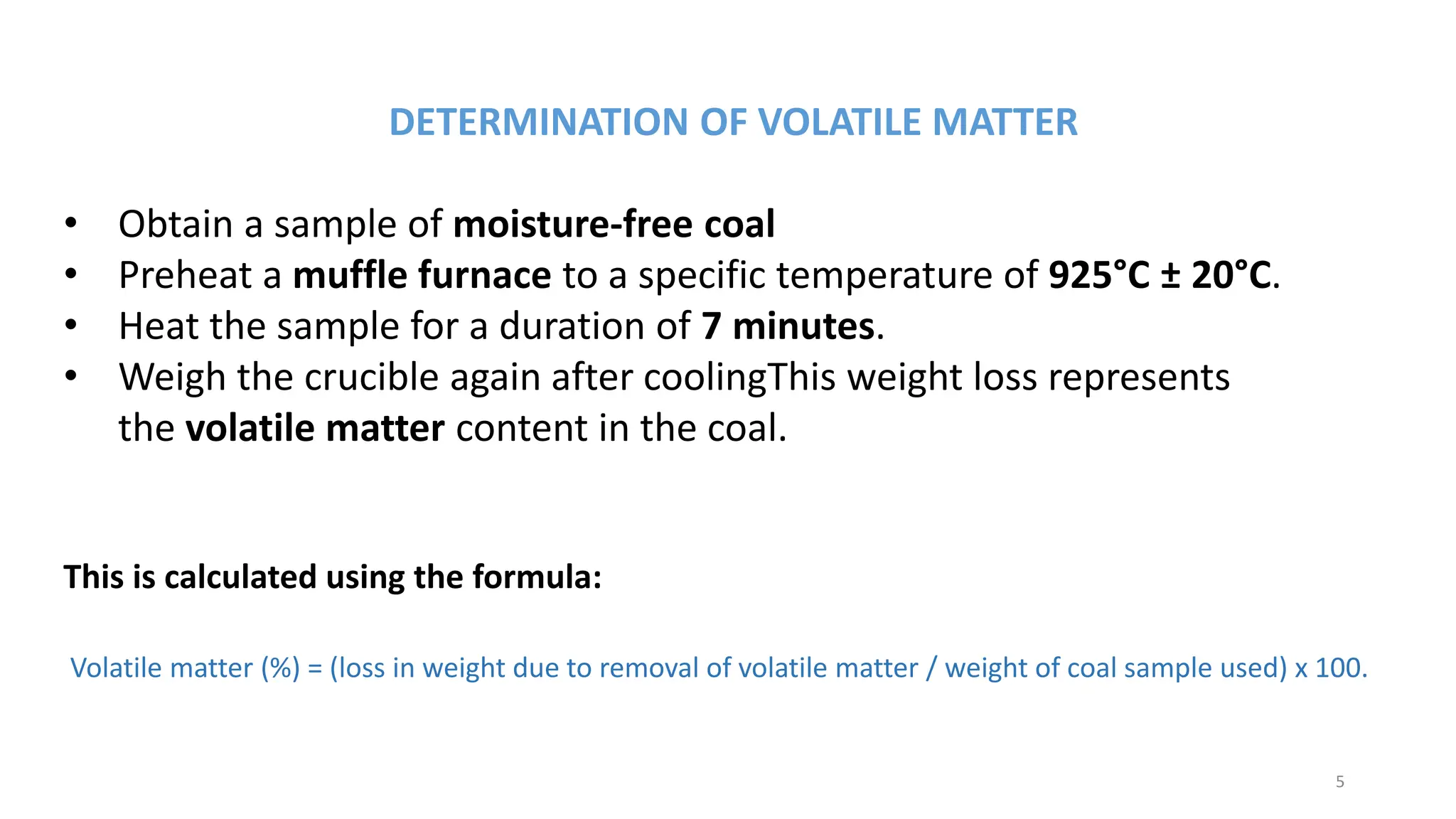 analysis of coal,proximate analysis of coal | PPTX